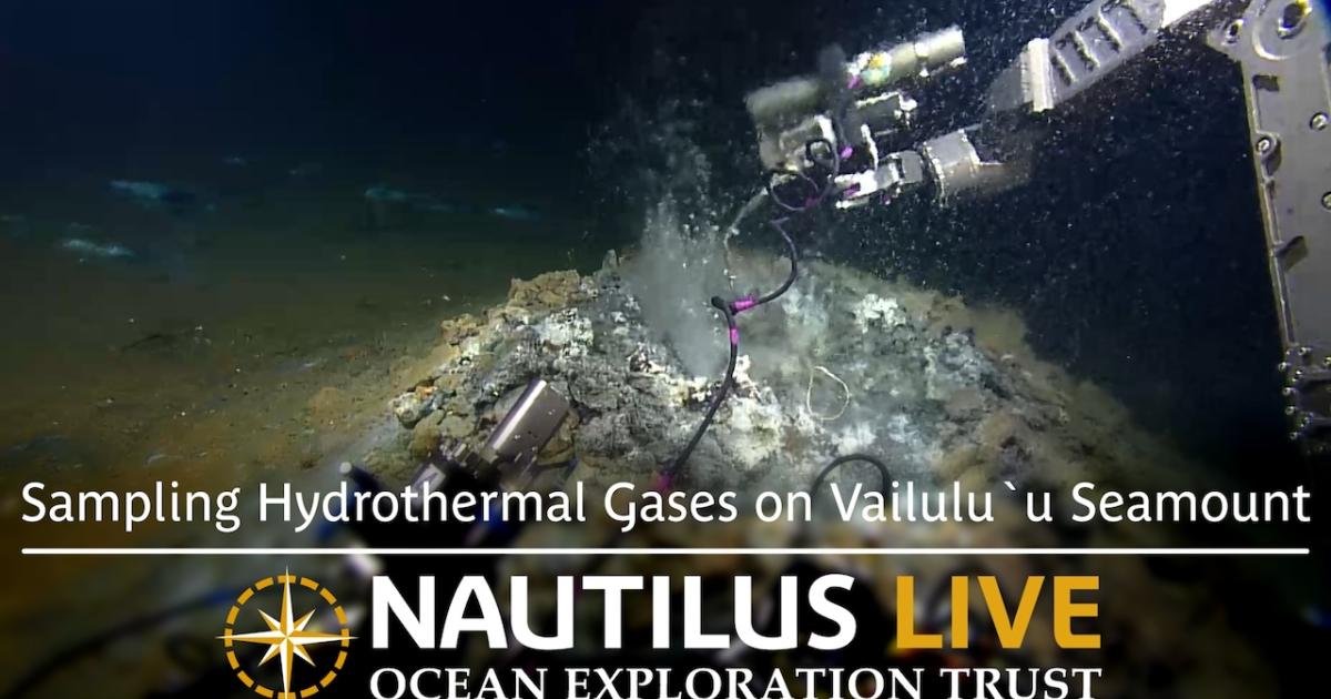 Sampling Hydrothermal Gases on Vailuluʻu Seamount | Nautilus Live